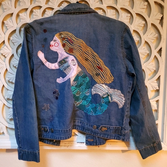 Chico's | Jackets & Coats | Vintage Chicos Design Beaded Applique ...